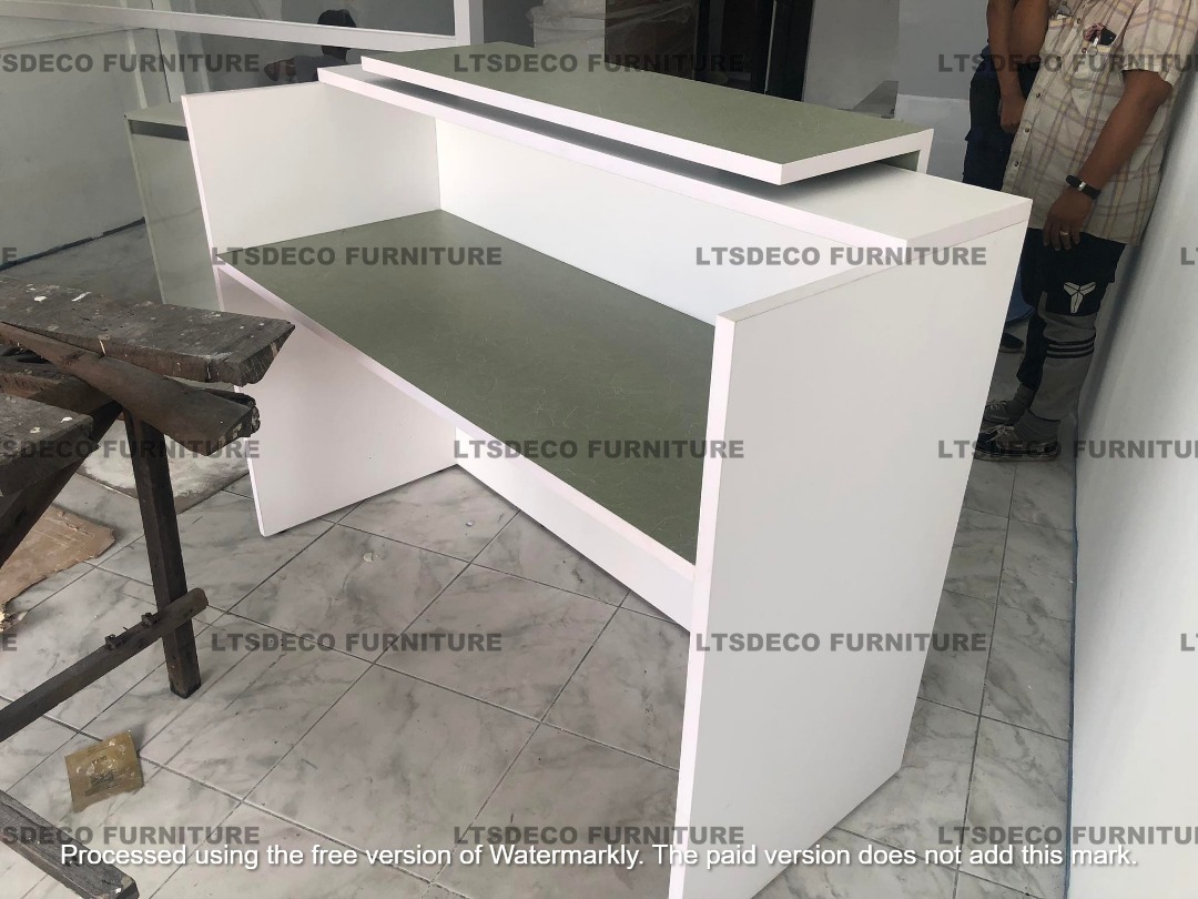 OFFICE PARTITION COUNTER TABLE RECEPTION TYPE FURNITURES on Carousell