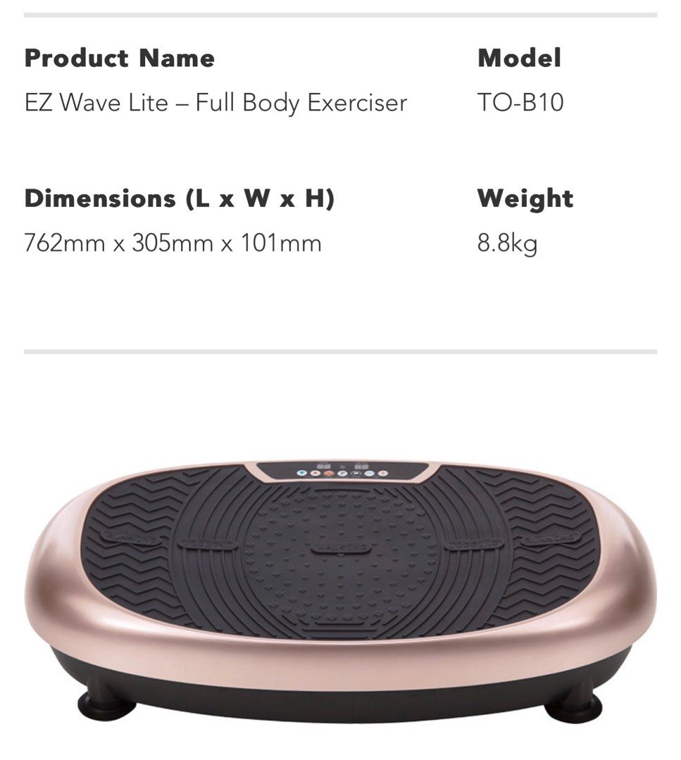 Ogawa Ezwave Lite (Full Body Exerciser), Sports Equipment, Exercise ...