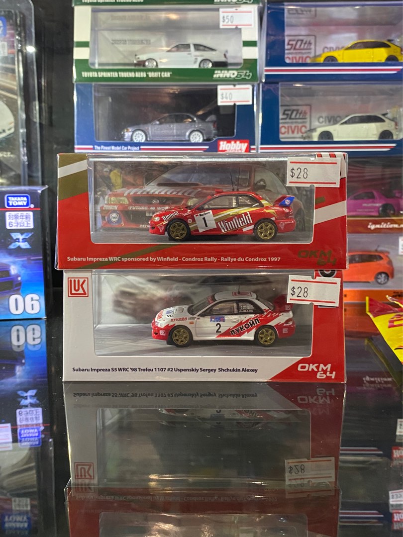 OKM 1/64 Subaru Impreza WRX GC8 Type R 22B Marlboro Rally, Hobbies ...