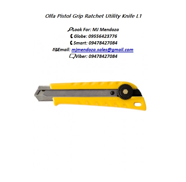 Olfa Pistol Grip Ratchet Utility Knife L1, Commercial & Industrial ...