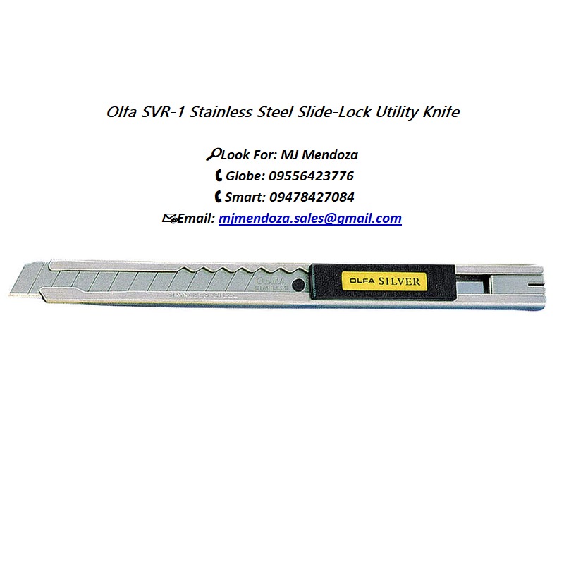 Olfa SVR-1 Stainless Steel Slide-Lock Utility Knife on Carousell