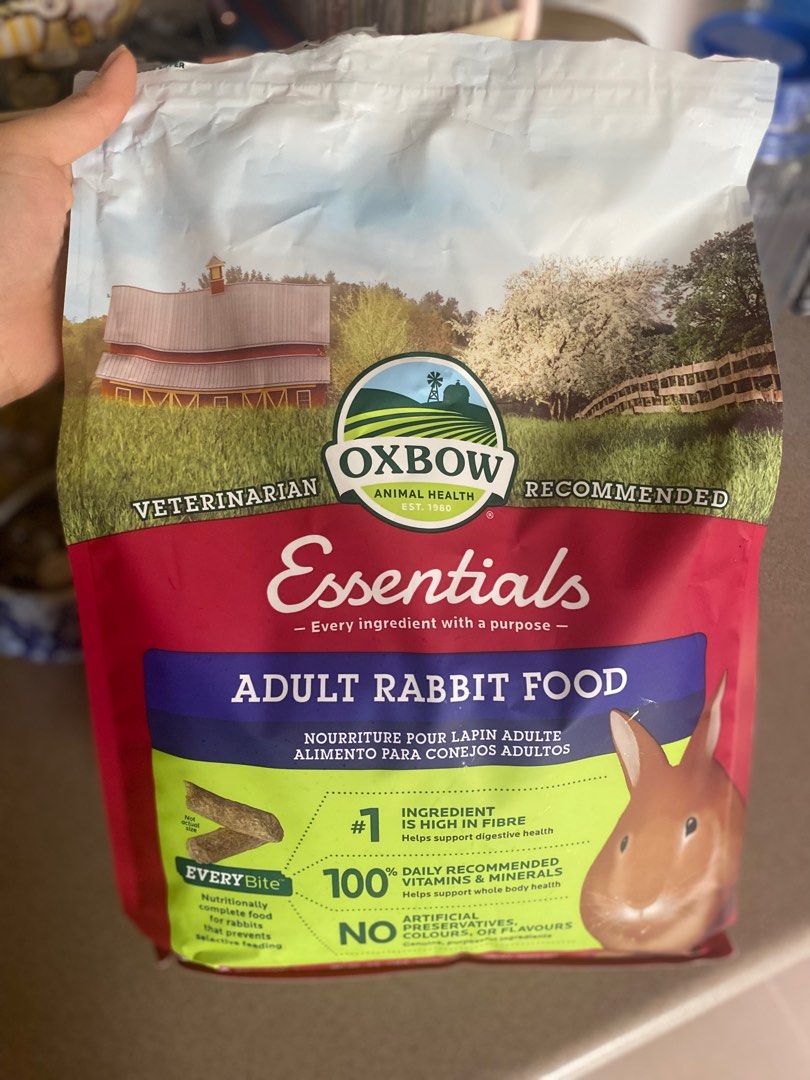 Oxbow Essentials- Adult Rabbit Food 10lbs, Pet Supplies, Pet Food on ...
