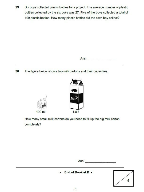 P6 Foundation Math and Science Prelim Exam Paper / Primary 6 Foundation ...