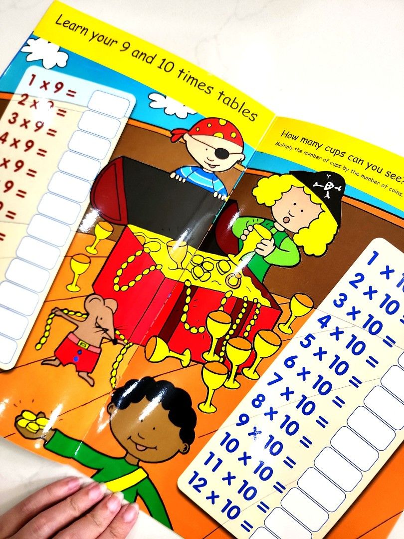 Pirate themed Times Table Wipe and Clean Book, Hobbies & Toys, Books ...