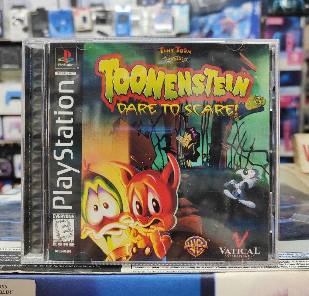 Playstation Tiny Toon Adventures Toonenstein Dare To Scare Video Gaming Video Games