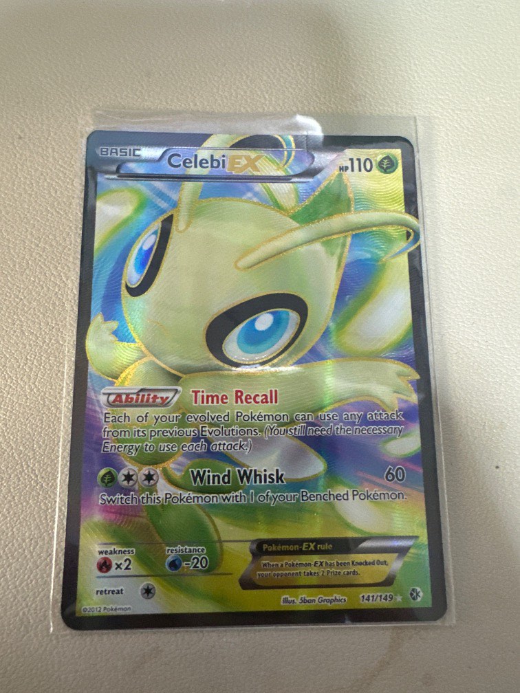 Pokémon TCG Celebi EX Card Rare, Hobbies & Toys, Toys & Games on Carousell