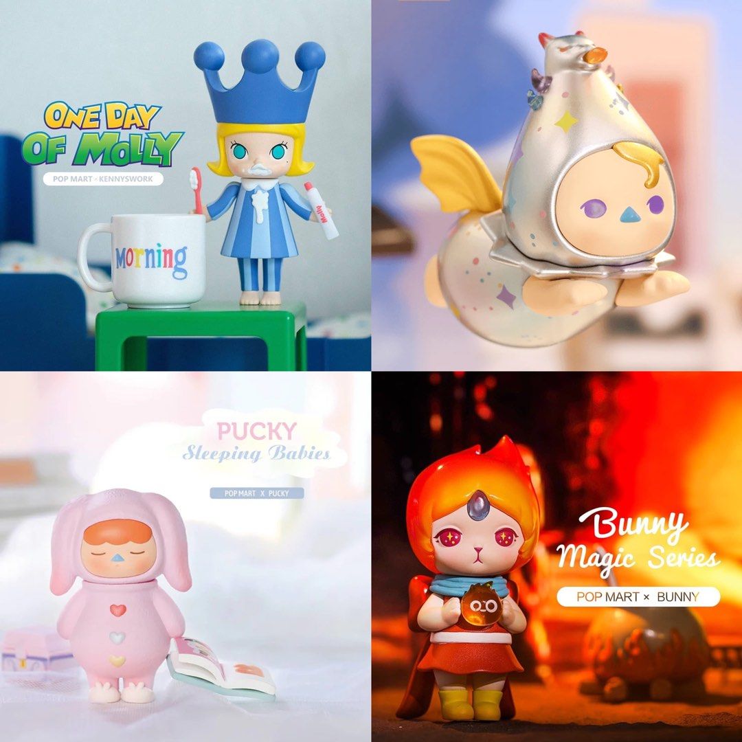 POP MART molly / pucky / bunny, Hobbies & Toys, Toys & Games on Carousell