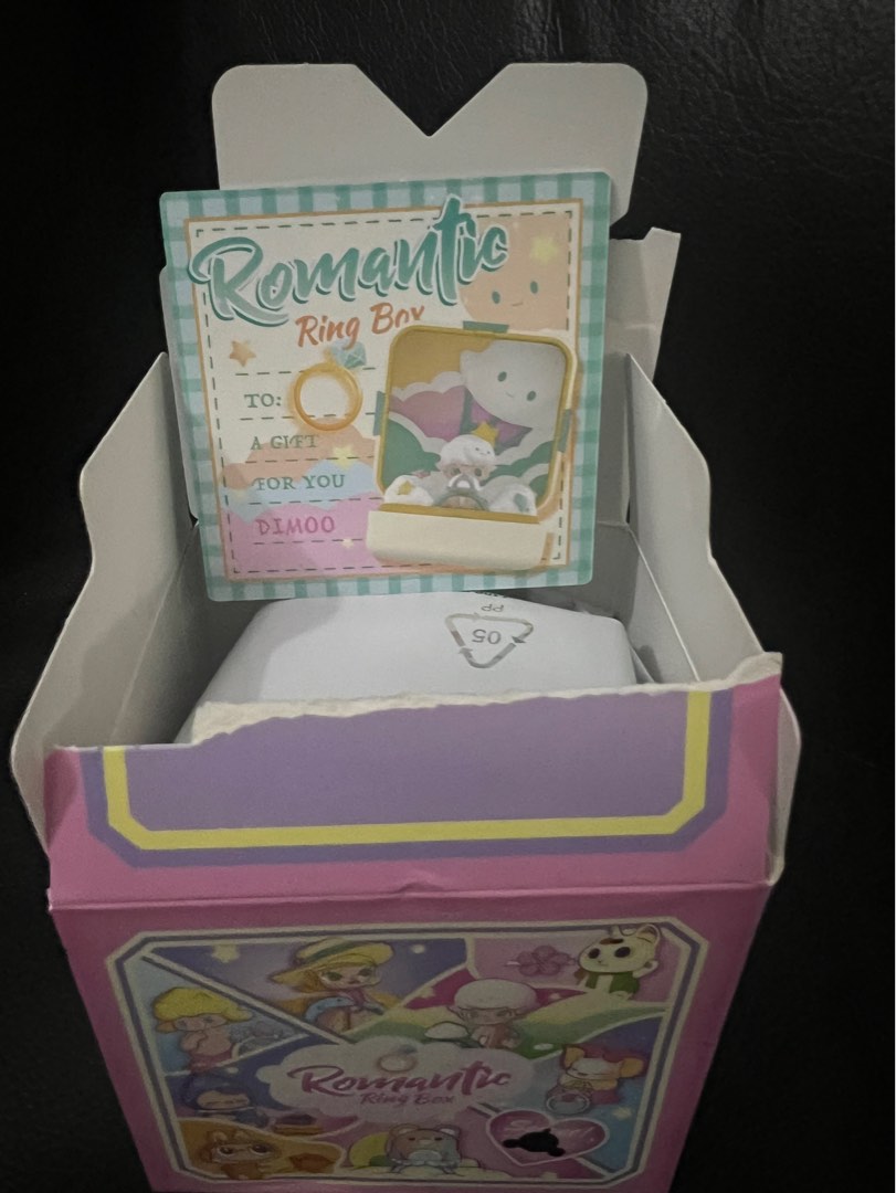 Popmart romantic ring box dimoo, Hobbies & Toys, Toys & Games on Carousell