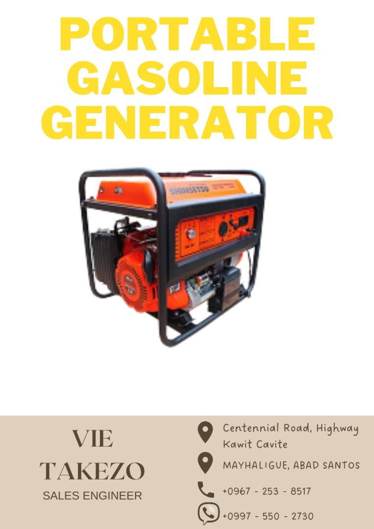 PORTABLE GASOLINE GENERATOR on Carousell