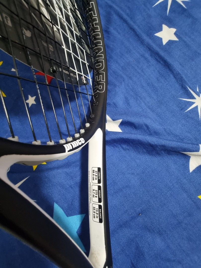 Prince Thunder Tennis Racket, Sports Equipment, Sports & Games, Racket ...