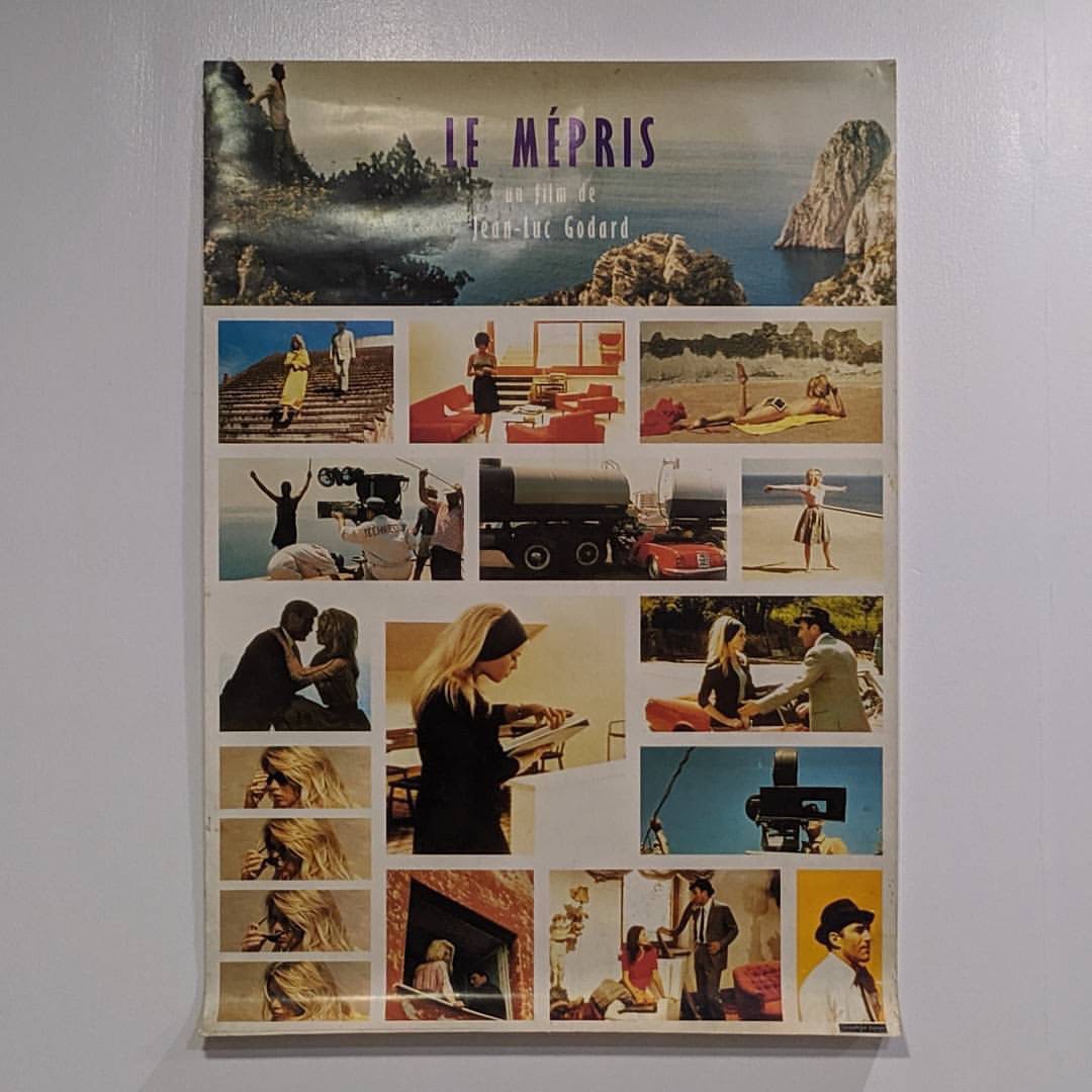 RARE Le Mepris (1963) Jean Luc Godard film poster from 1997 french film ...