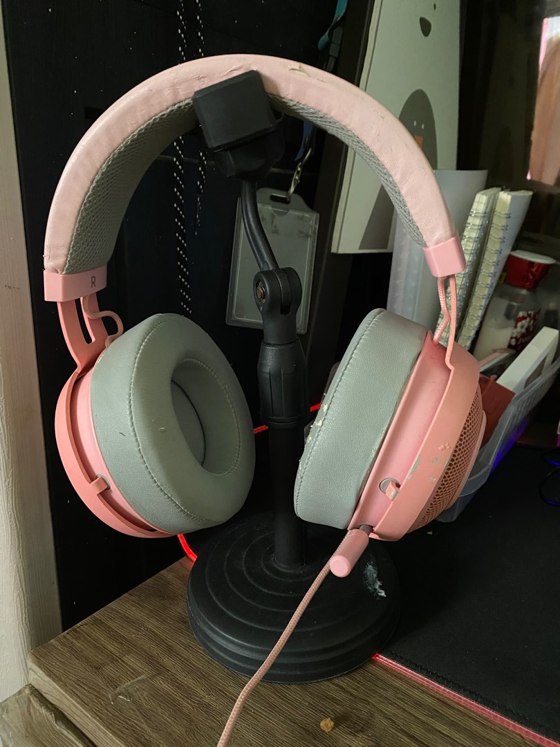 Razer Kraken Pink Headset, Audio, Headphones & Headsets on Carousell
