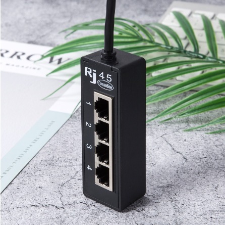 RJ45 LAN Connector Ethernet Network Splitter Adapter Cable 1 Male To 4 ...