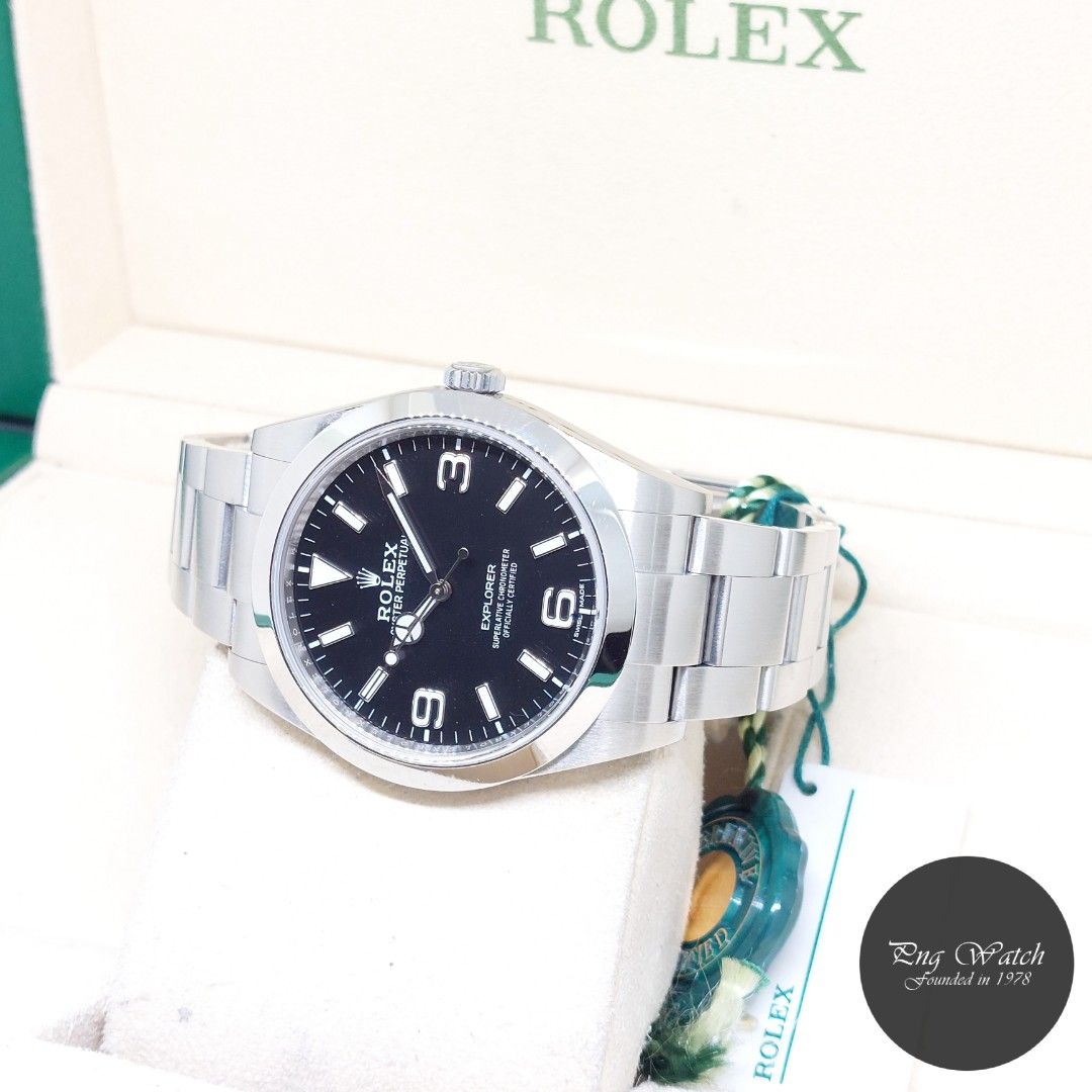 Rolex 39mm Oyster Perpetual MK2 Black Explorer REF: 214270 (2019 ...