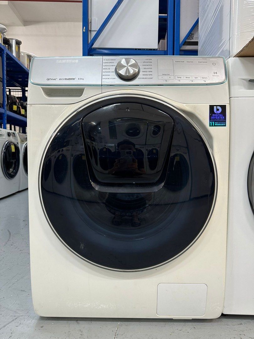 Samsung 8Kg Front Load Add Wash WW80M74FNOR-SP Washing Machine, TV ...