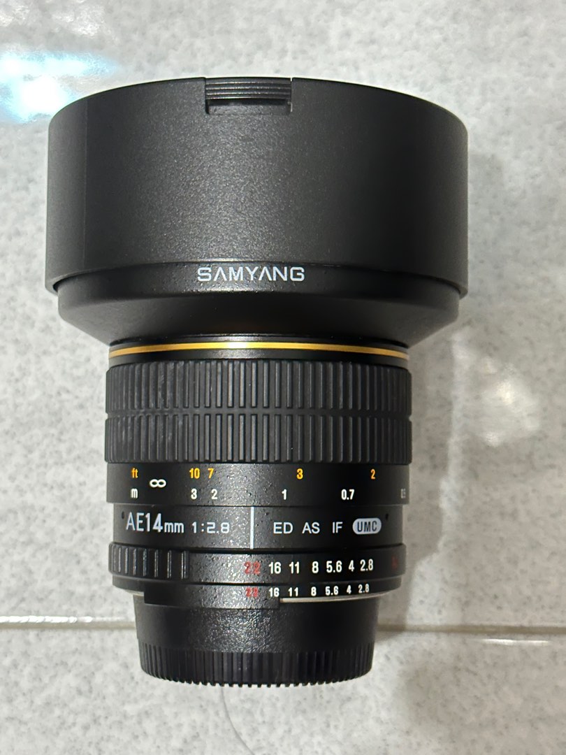 Samyang AE14mm F2.8 MF Nikon, Photography, Lens & Kits on Carousell