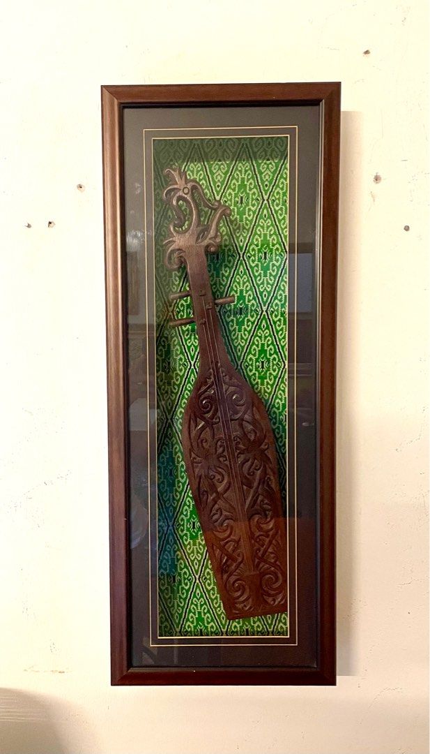 [ CLEARANCE ] Sape Sarawak Deep Framed / Size: 53cm, Furniture & Home Living, Home Decor, Wall ...