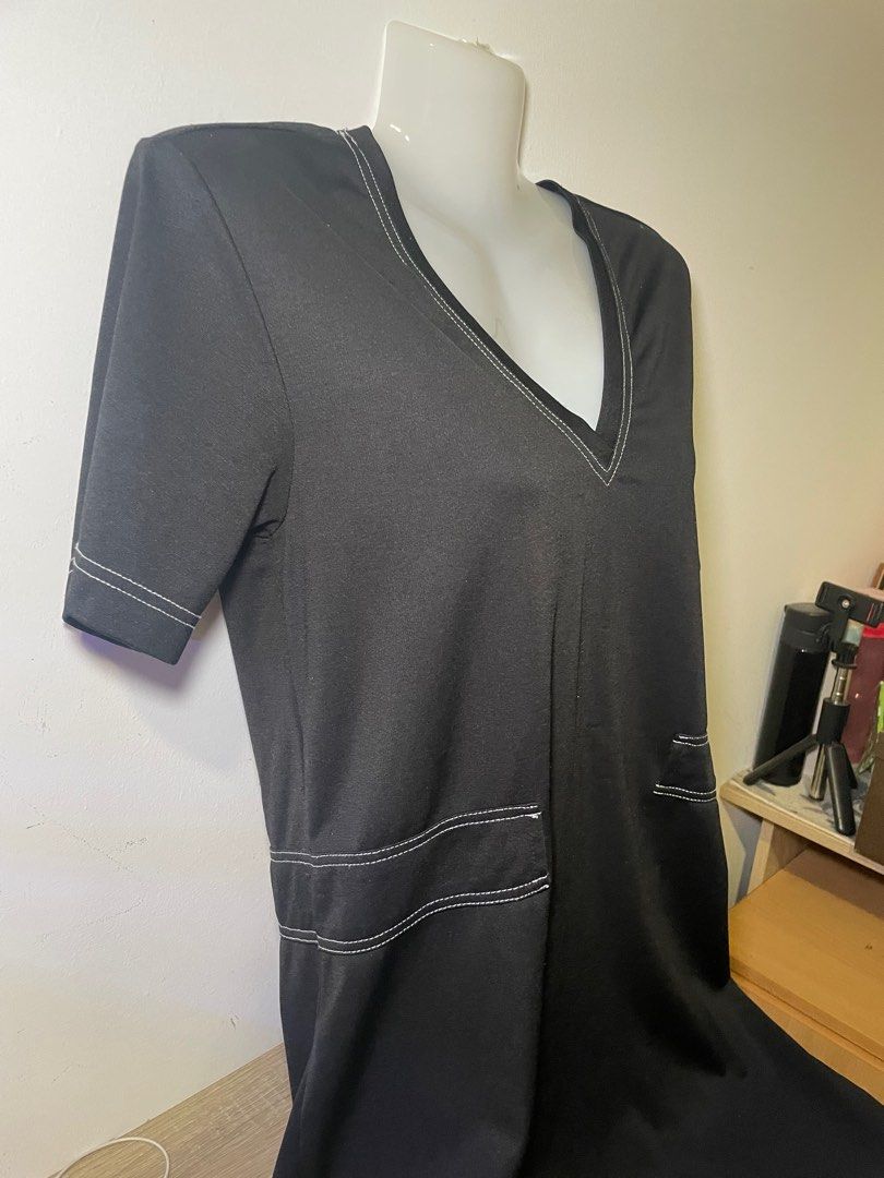 SEED PADINI LONG DRESS BLACK, Women's Fashion, Dresses & Sets, Dresses ...