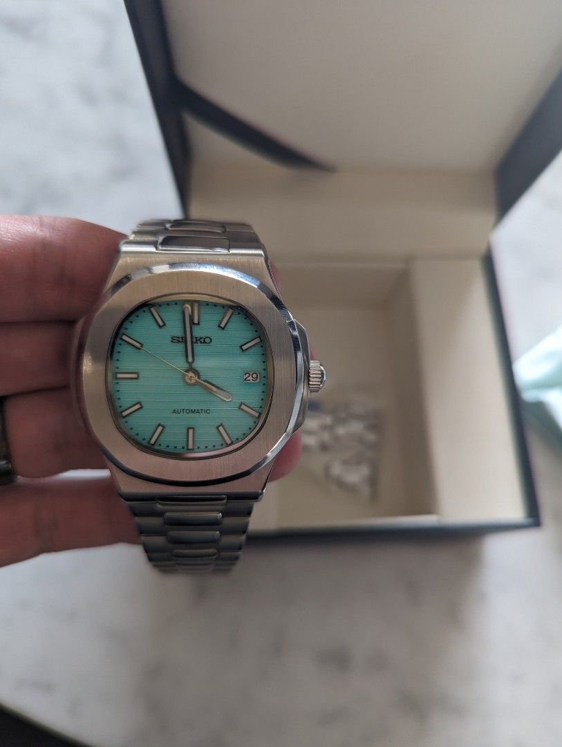 Seiko Nautilus Tiffany Mod, Luxury, Watches on Carousell