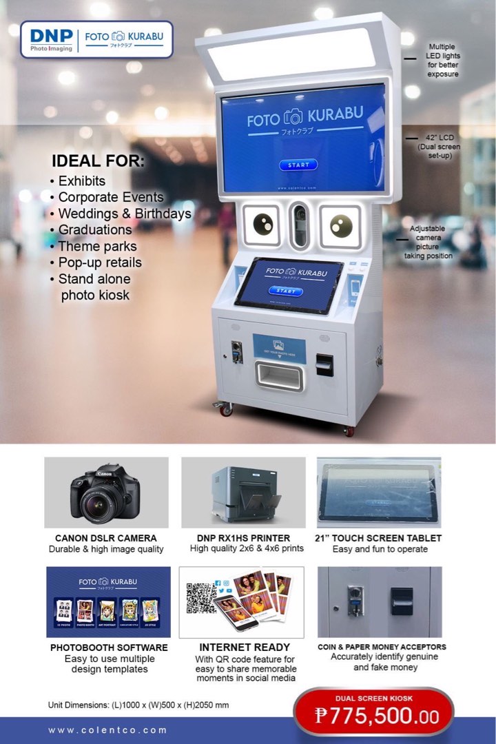 Self Photo Machine Kiosk, Photography, Cameras on Carousell