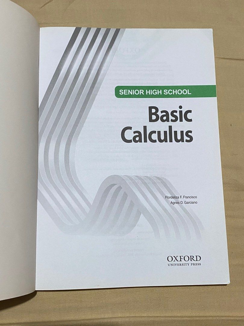 Senior High School Grade 11 12 Basic Calculus Book (Oxford), Hobbies ...