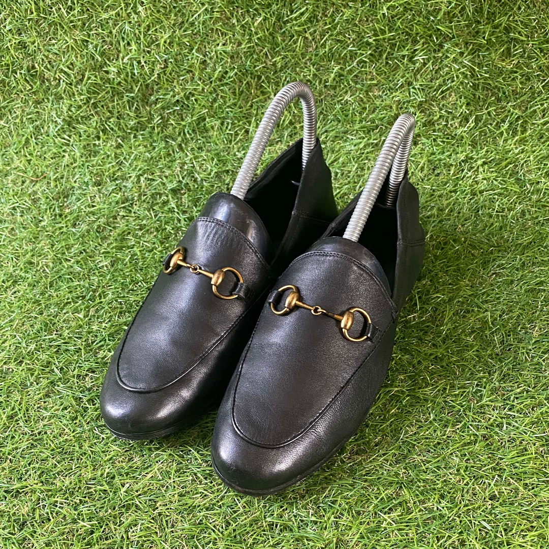 Sepatu Gucci Horsebit Black Loafers made in Italy Bekas Pakai, Fesyen ...