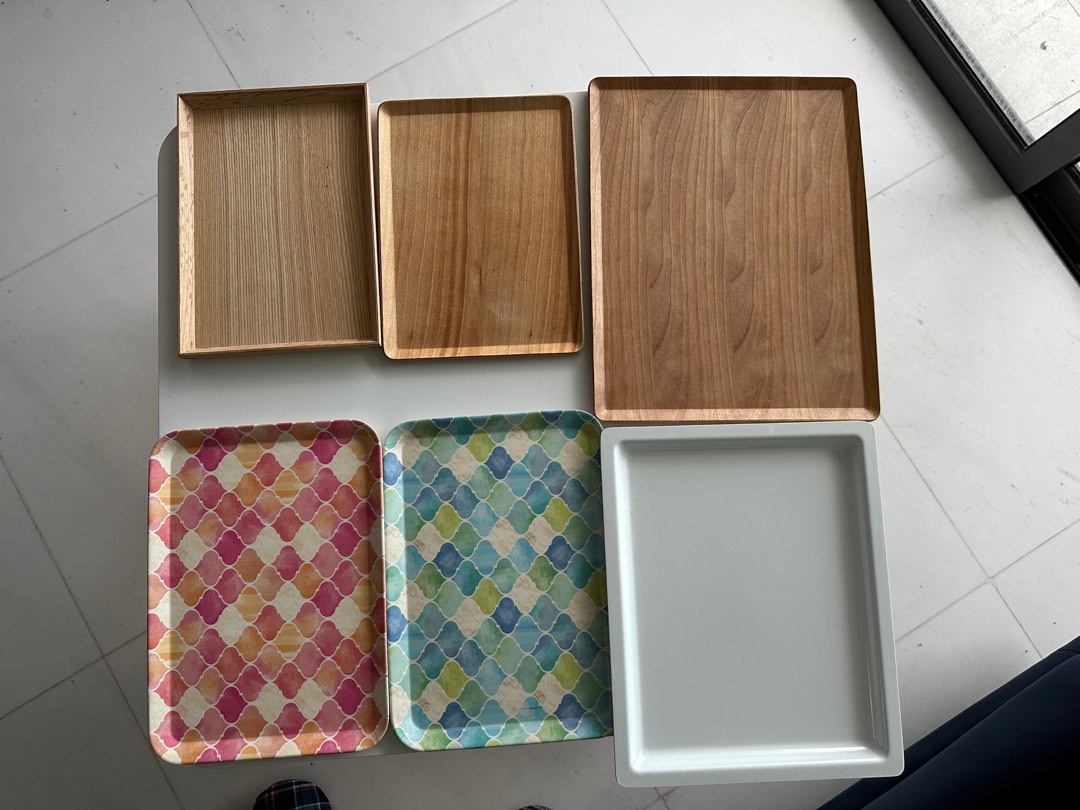 Set of Different Size Trays, Furniture & Home Living, Kitchenware ...