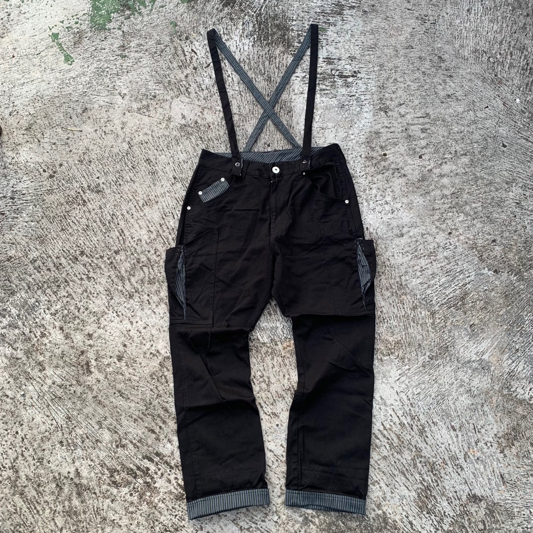 Skinhead Rag out Overall cargo pants suspander second, Fesyen Pria ...