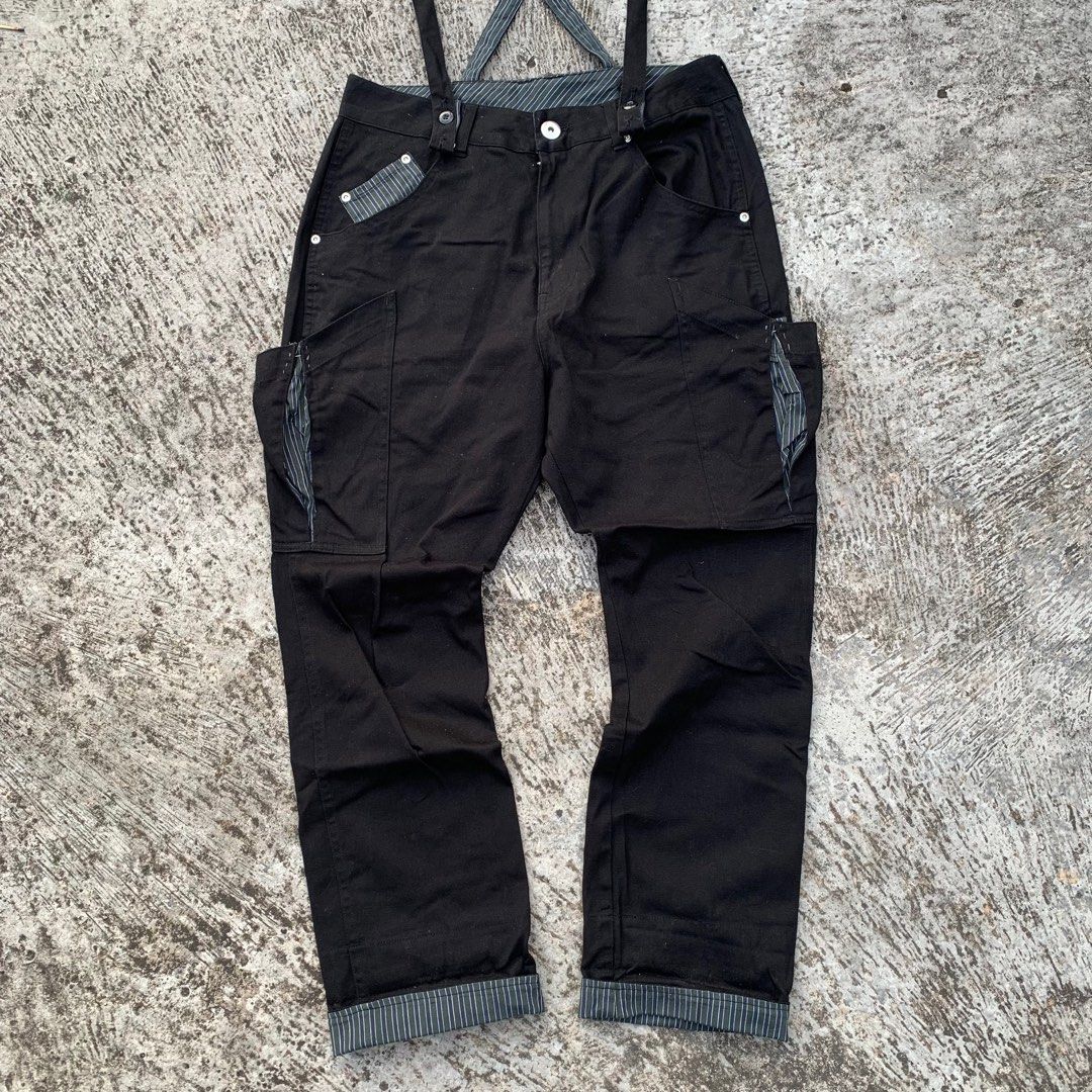 Skinhead Rag out Overall cargo pants suspander second, Fesyen Pria ...
