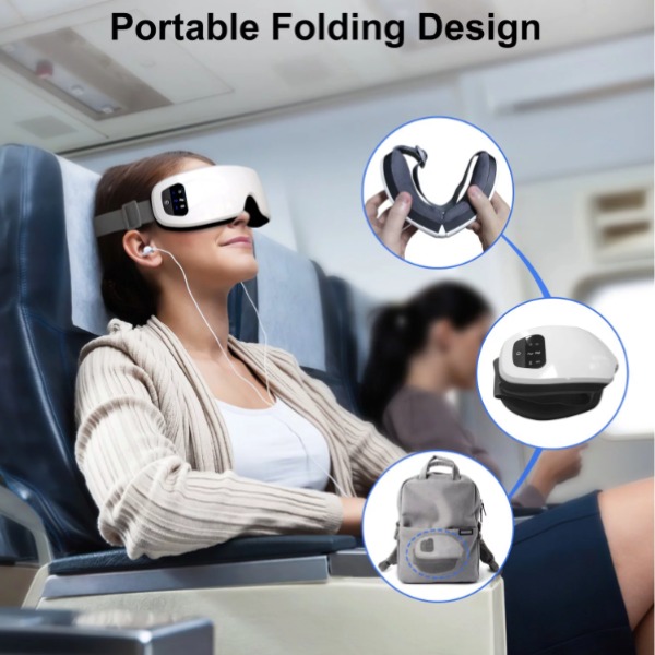 Smart Rechargeable Eye Massager With Air Compression And Heat Portable ...