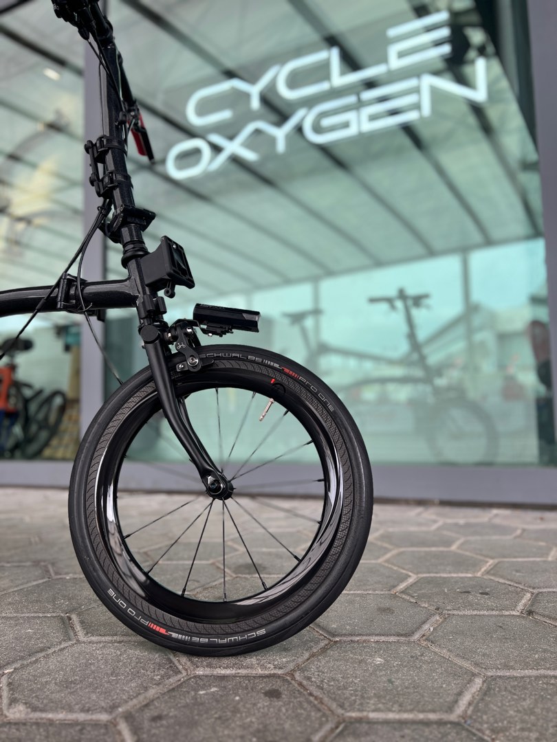 SMC Lunate carbon wheel for Brompton, Sports Equipment, Bicycles ...