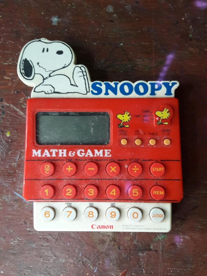 SNOOPY MATHS GAMES, Hobbies & Toys, Memorabilia & Collectibles, Vintage ...