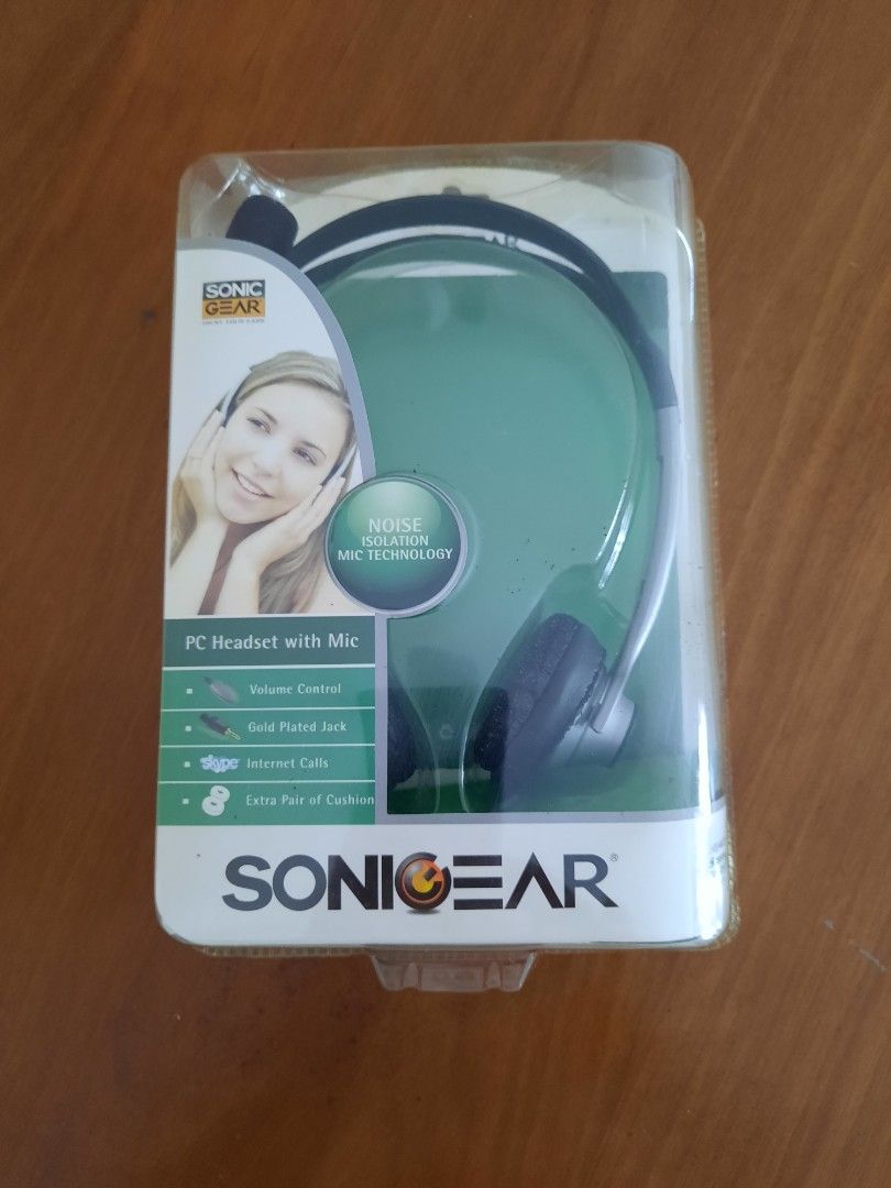 Sonic Gear PC Headset With MIC, Audio, Headphones & Headsets on Carousell