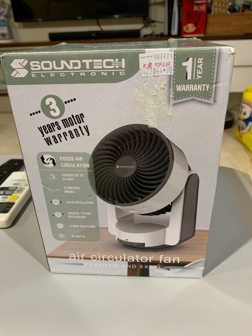 Soundtech air circulator fan, TV & Home Appliances, Other Home ...