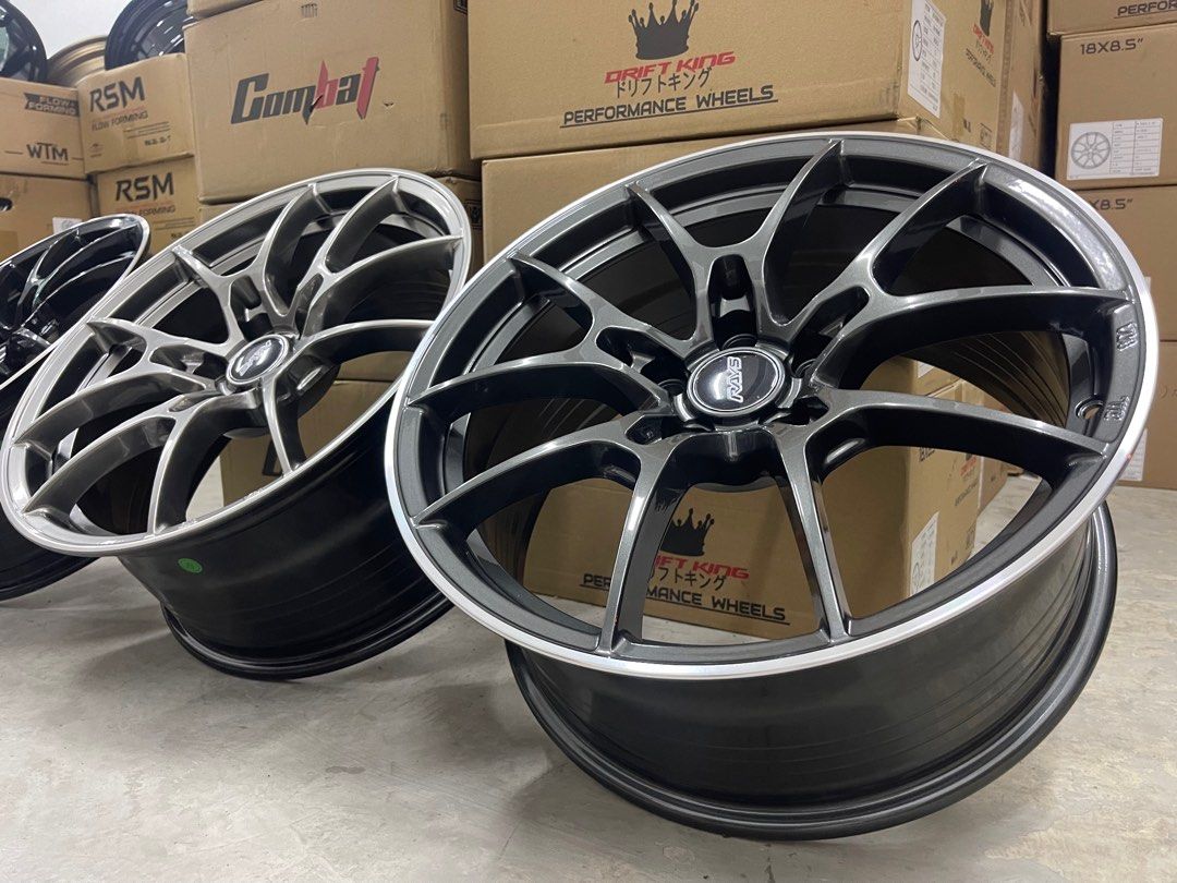 Sport rim baru 18 Rays g025 flow form civic mazda preve lancer, Auto ...