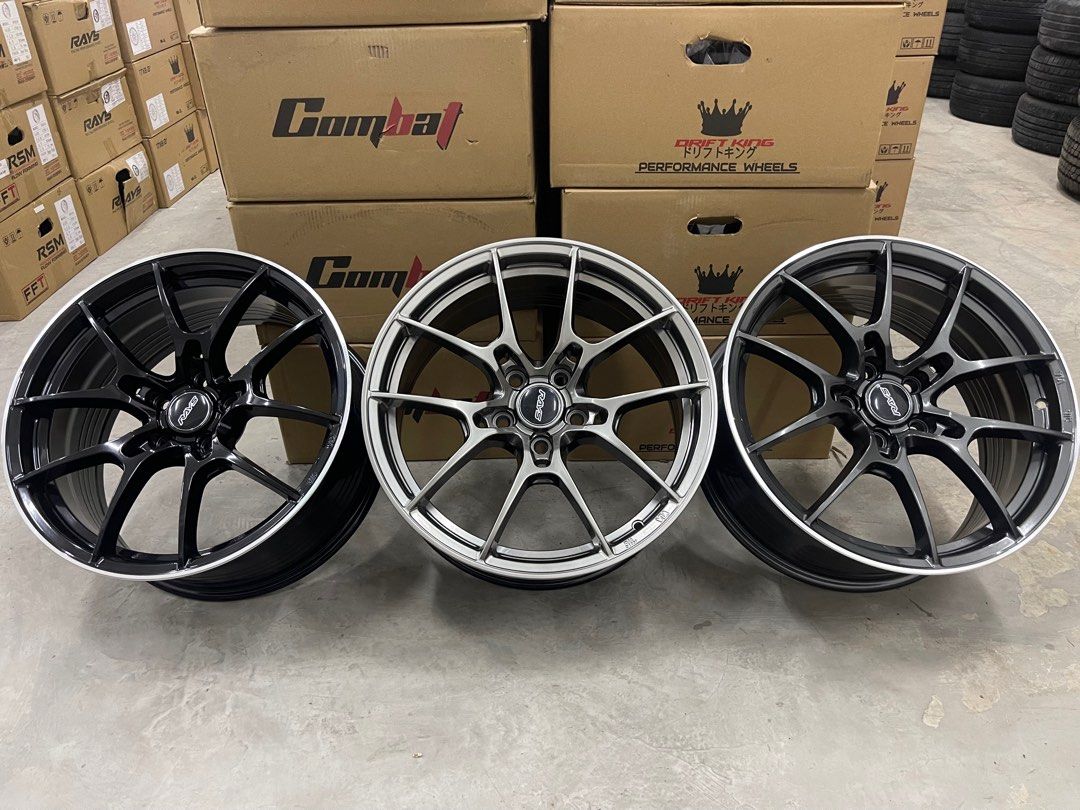 Sport rim baru 18 Rays g025 flow form civic mazda preve lancer, Auto ...