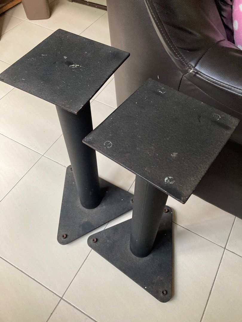 steel speaker stands, Audio, Other Audio Equipment on Carousell