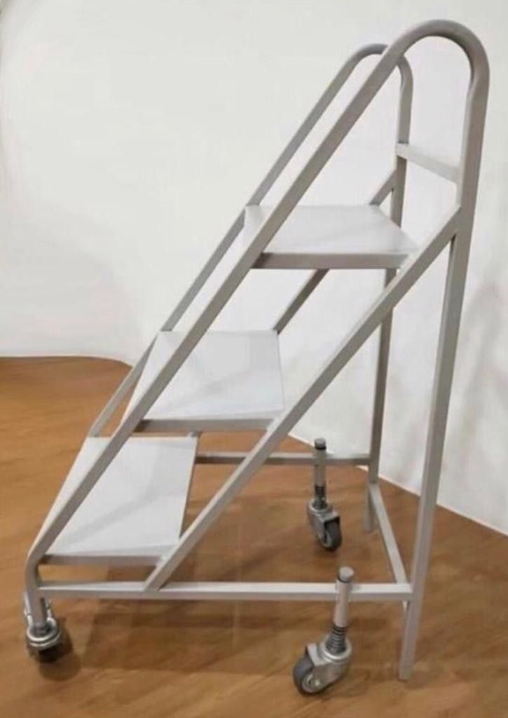 Steps ladder with rollers, Furniture & Home Living, Home Improvement ...