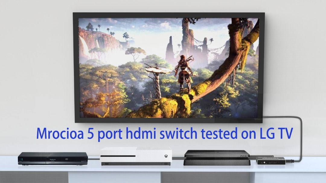 Hdmi Switch, mrocioa 3 Port input 1 out 4K Hdmi Switcher Box with ...