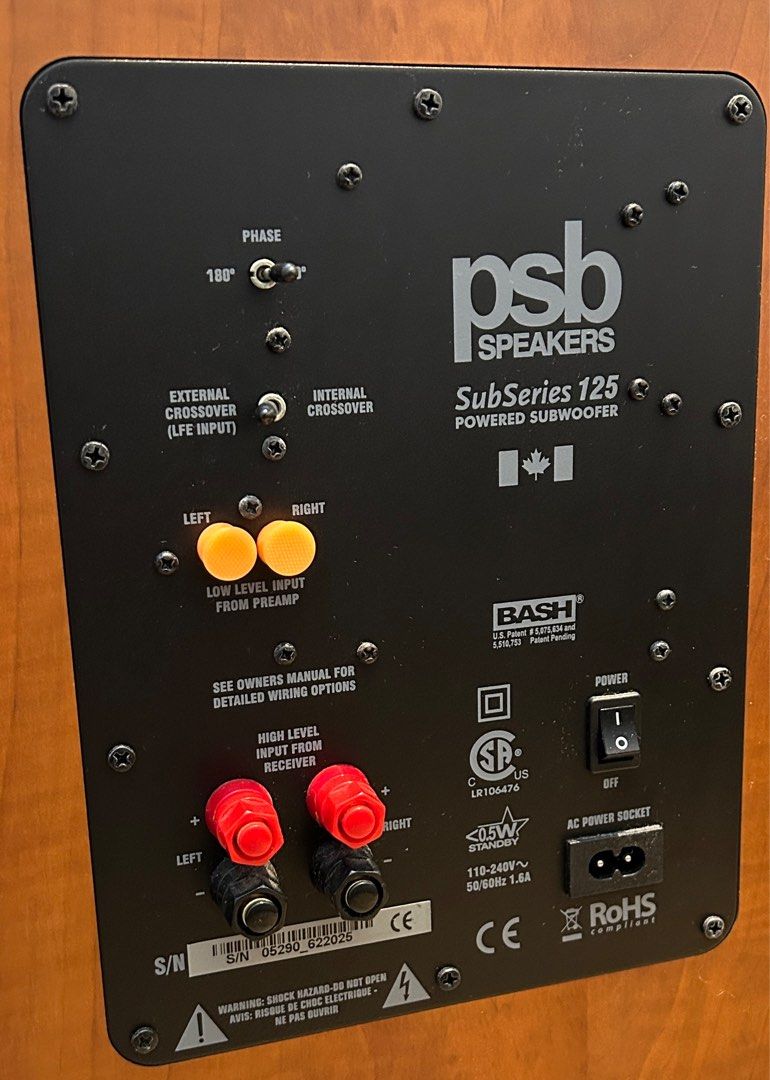 Subwoofer PSB Subseries 125, Audio, Soundbars, Speakers & Amplifiers on ...