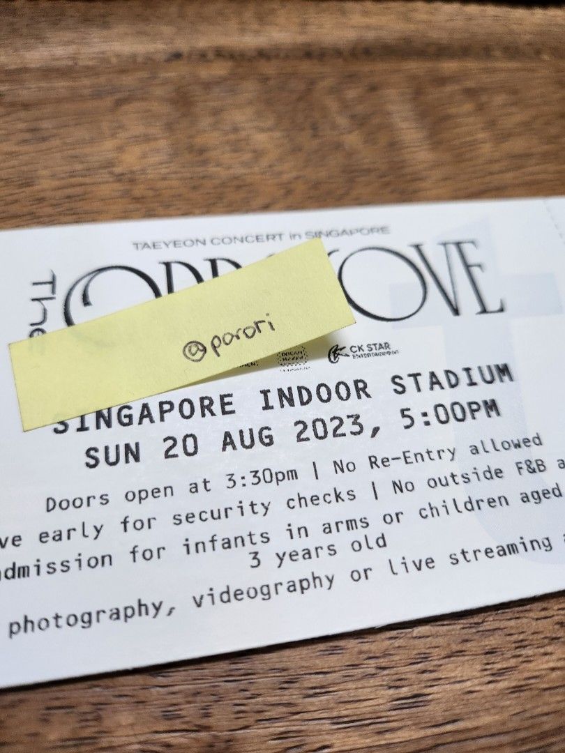 Taeyeon concert Cat 1 ticket (20 Aug), Tickets & Vouchers, Event ...