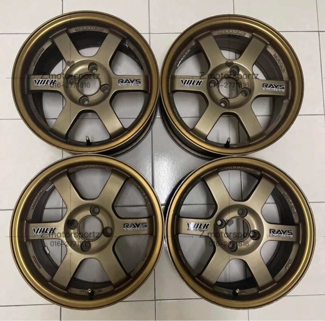 Te37 15 rim 15, Auto Accessories on Carousell