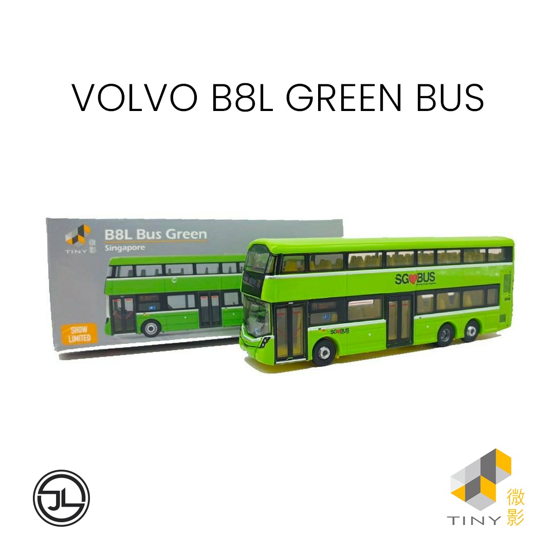 Tiny Volvo B8L Bus Green Route #71 SHOW LIMITED, Hobbies & Toys, Toys ...