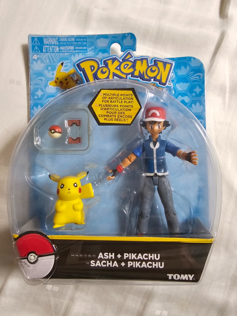 Tomy Pokemon figurine Ash + Pikachu, Hobbies & Toys, Toys & Games on ...