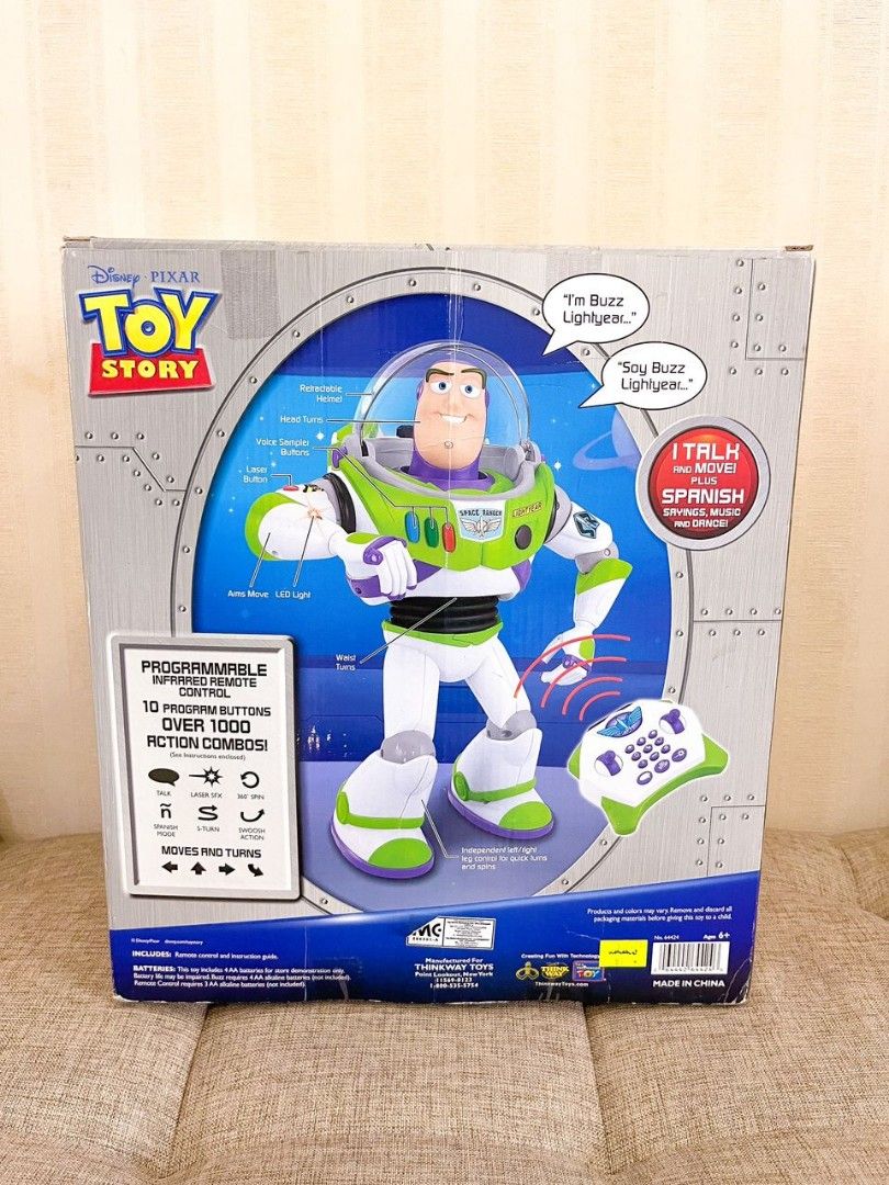 Toy Story U-Command Buzz Lightyear with Remote Control, Toys ...