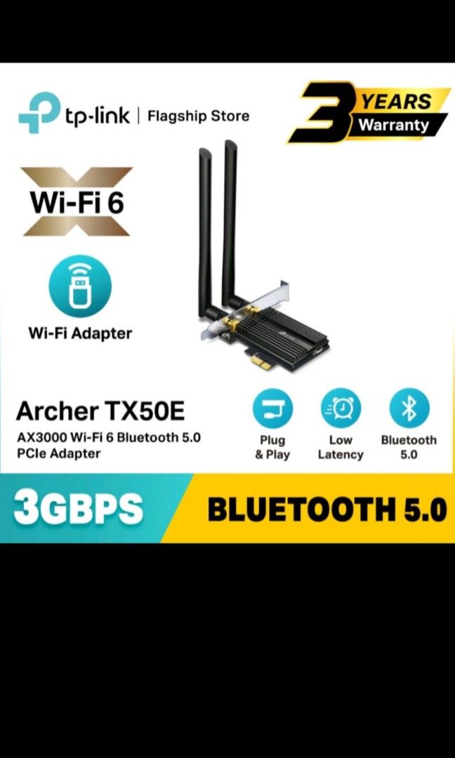 TP-LINK Archer TX50E AX3000 High Gain Dual Band OFDMA MU-MIMO Wireless ...