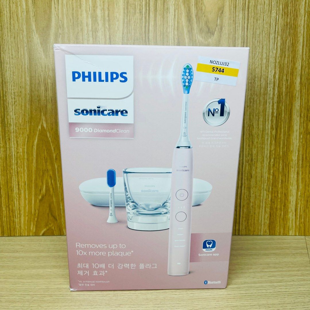 TP-PHILIPS Sonicare 9000 Diamond Bluetooth Toothbrush Pink HX9913 ...