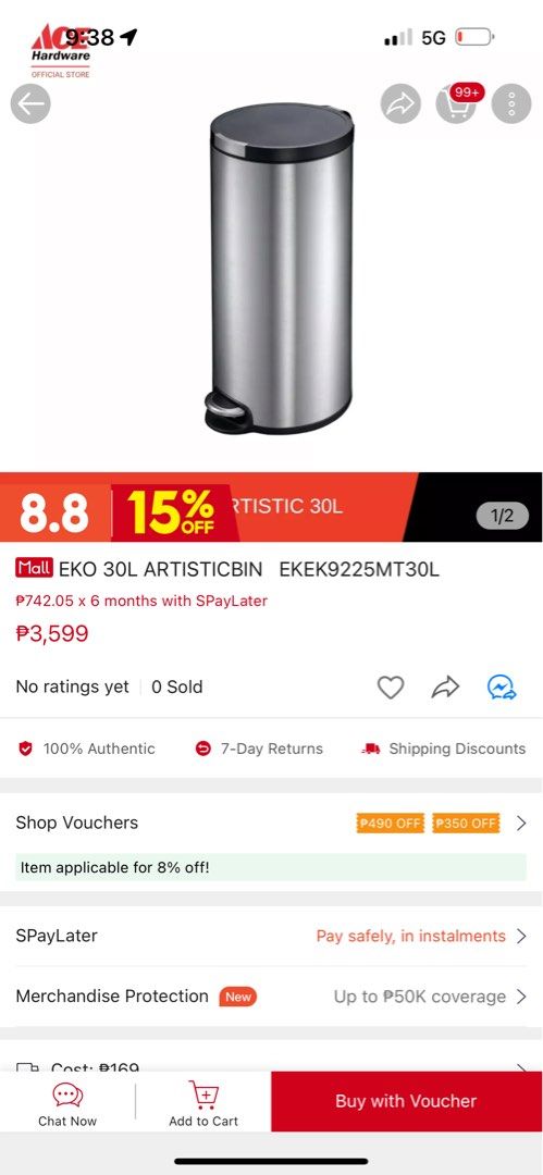 Trash Bin EKO 30L on Carousell