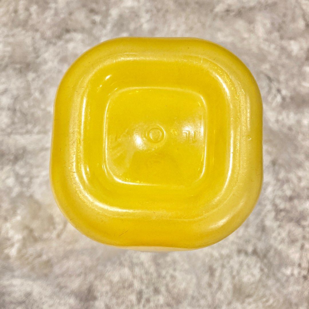 Tupperware bottle 1L eco screw cap limited used yellow original brand ...