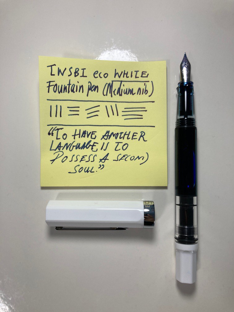 Twsbi eco White Fountain Pen (Medium nib), Hobbies & Toys, Stationery ...